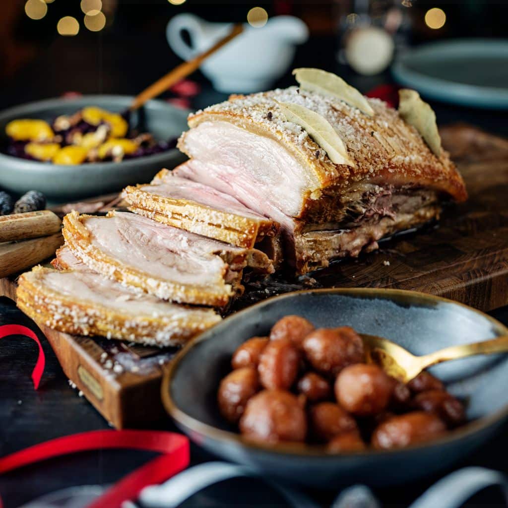 Flæskesteg i Airfryer: Sprød svær og saftigt kød - Få opskriften nu.